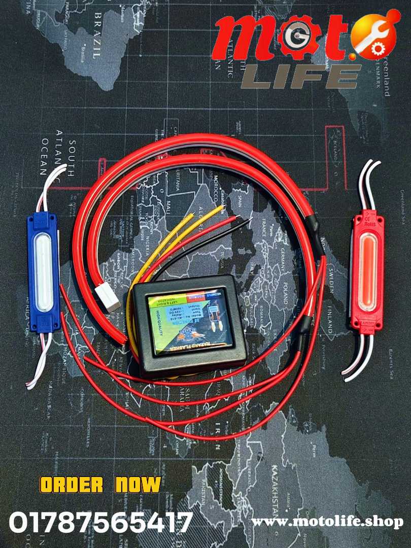 DRL Light for Bike With Moxi Flasher Combo | Moto Life